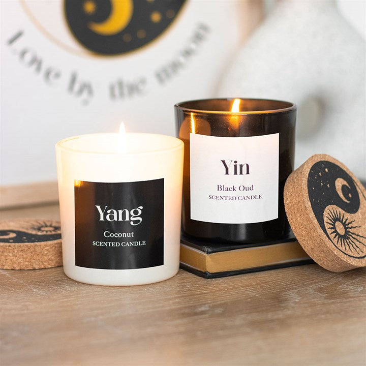 Set of 2 Yin Yang Black Oud and Coconut Candles – The Nifty Nook